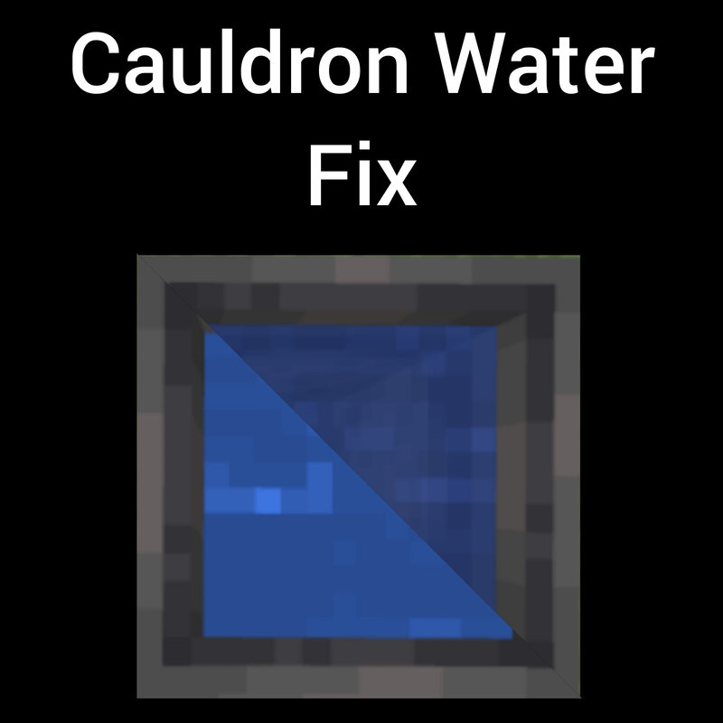 Translucent Water Cauldron Minecraft Texture Pack
