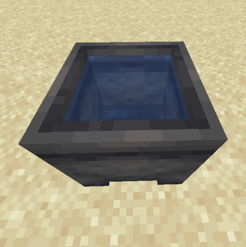 Translucent Water Cauldron Minecraft Texture Pack
