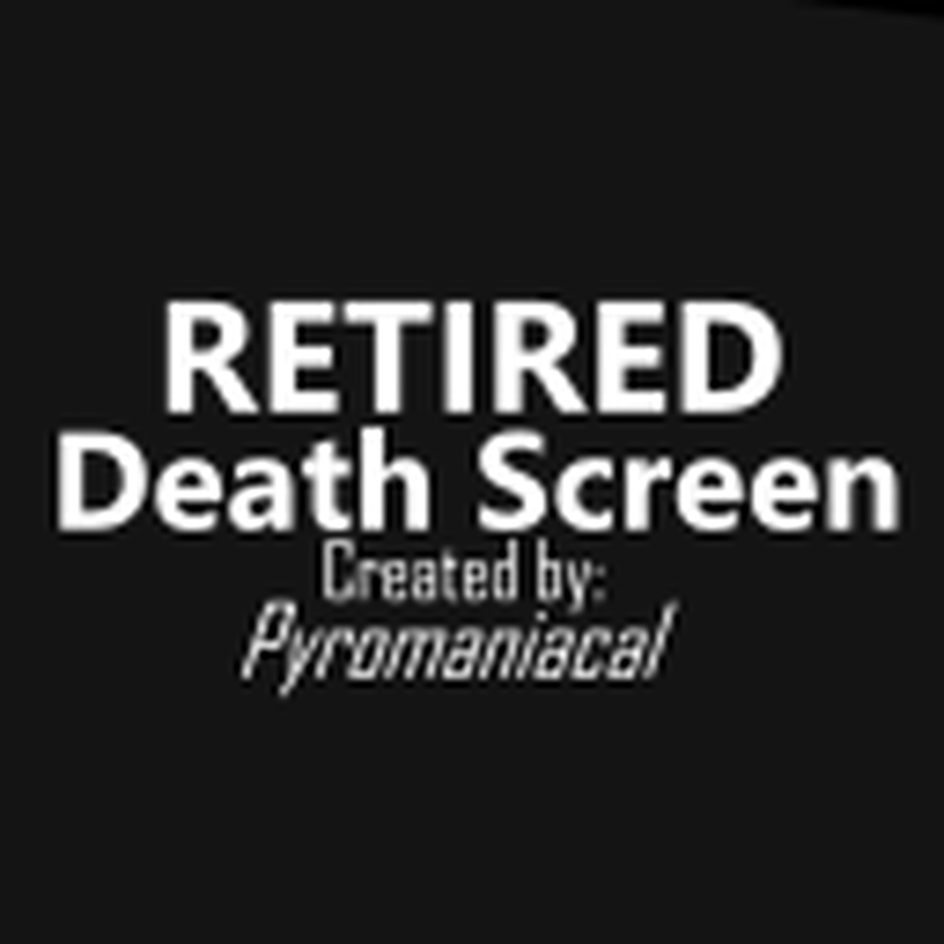 RETIRED! Death Screen Minecraft Texture Pack