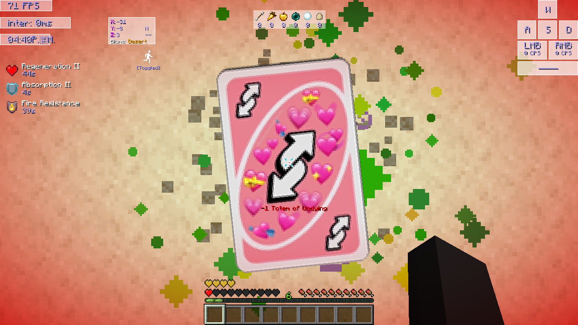 UNO Totem Of Undying (for minecraft java) Minecraft Texture Pack