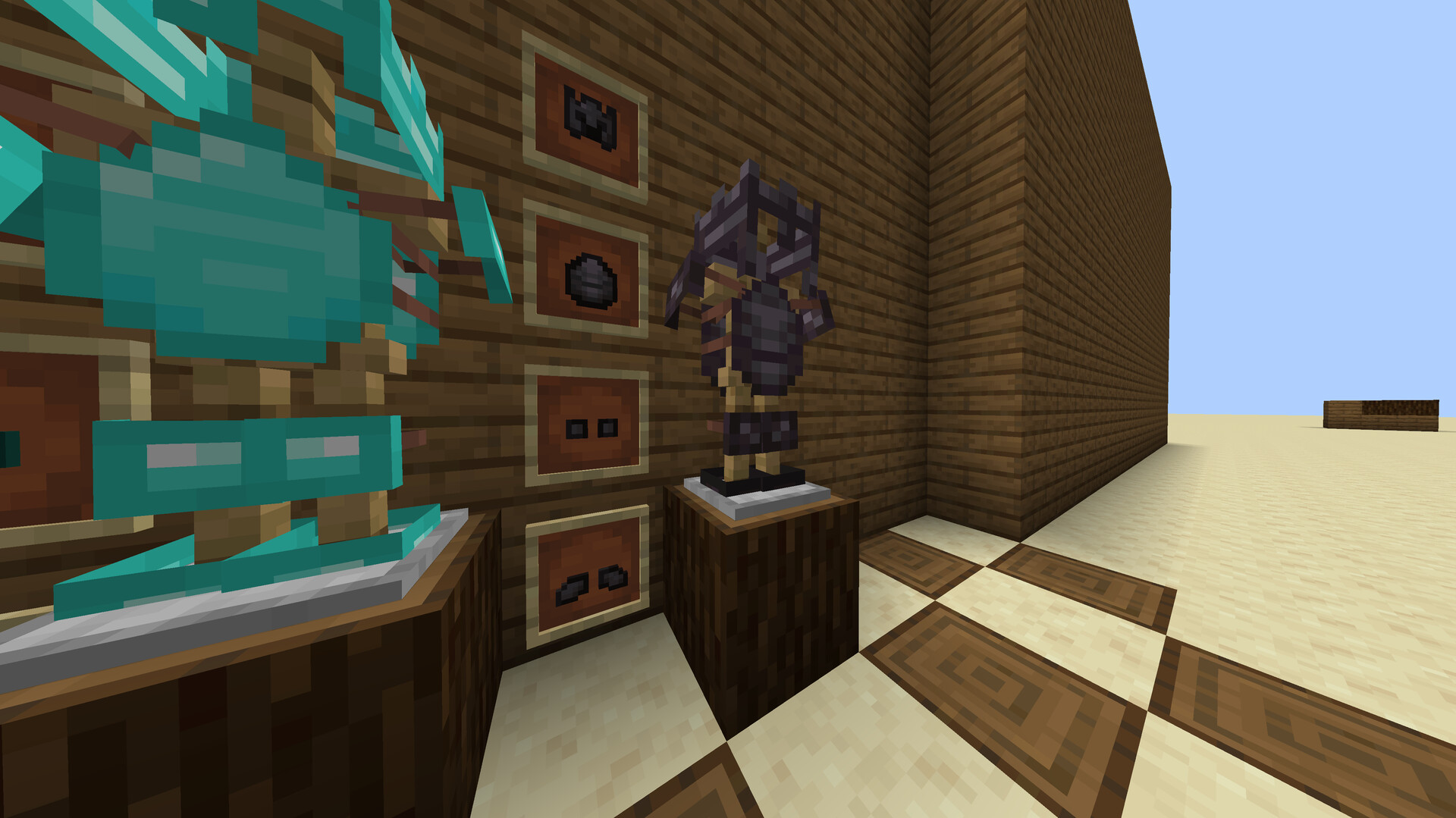 Llama`s Less Obtrusive Vanilla Armour Minecraft Texture Pack