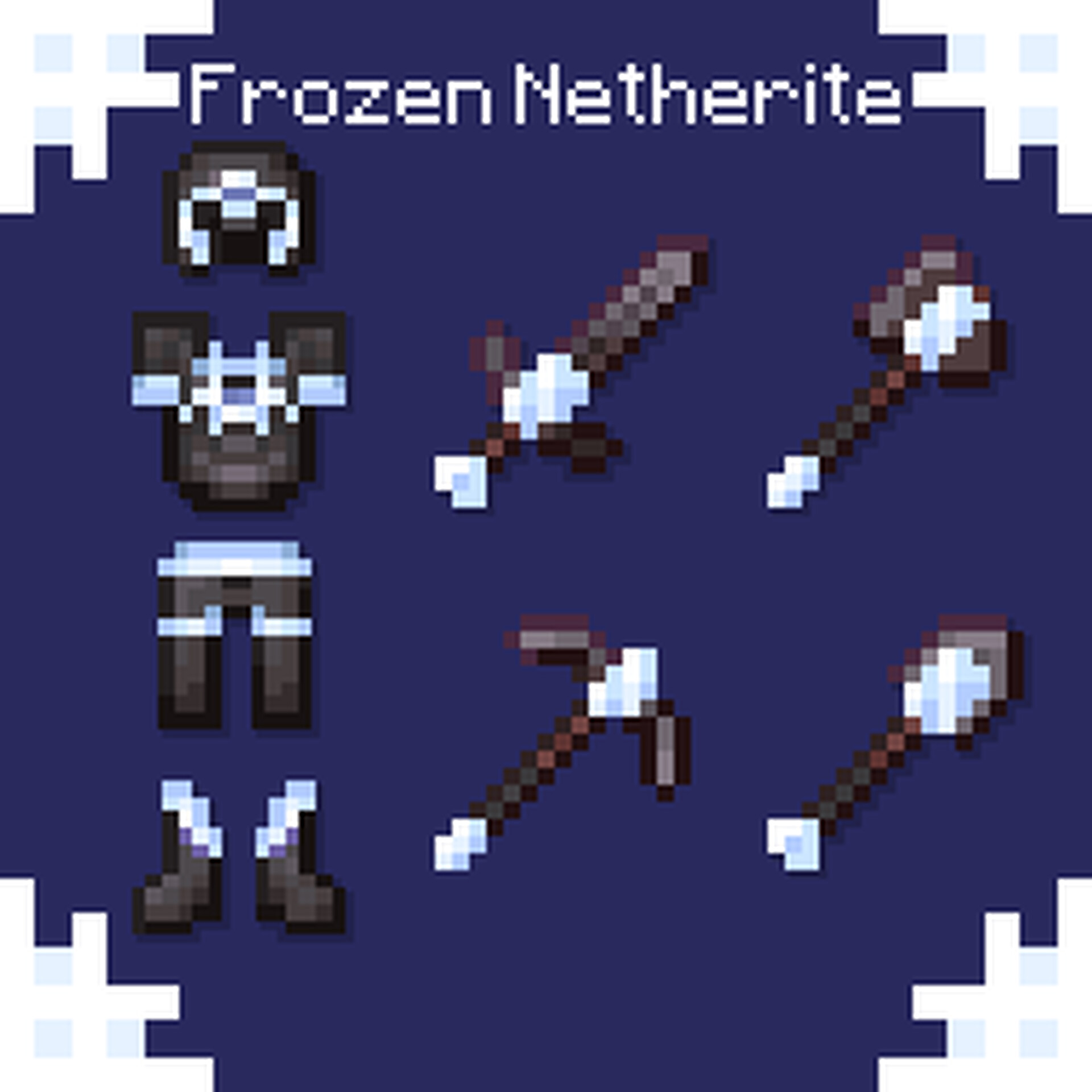Frozen Netherite Minecraft Texture Pack