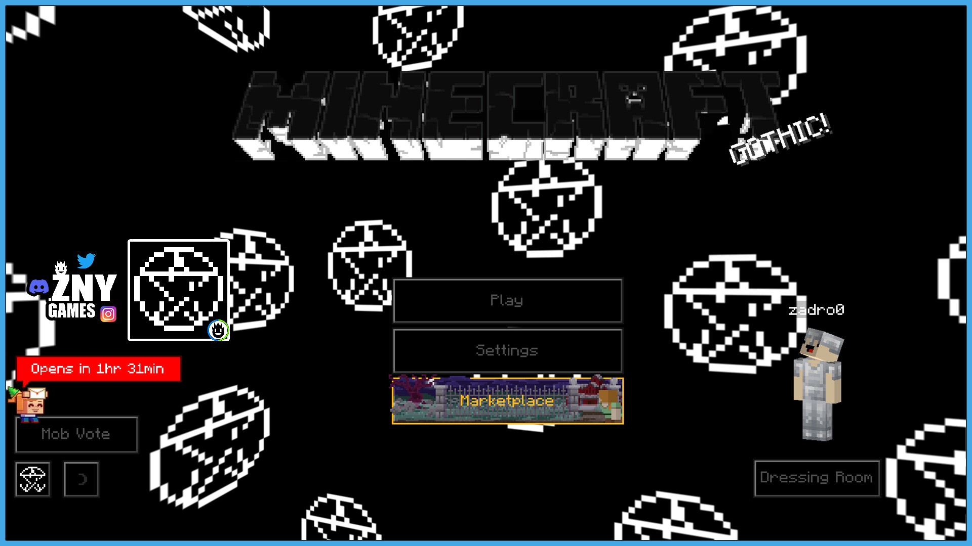 GOTHIC [BEDROCK] 🖤 Minecraft Texture Pack