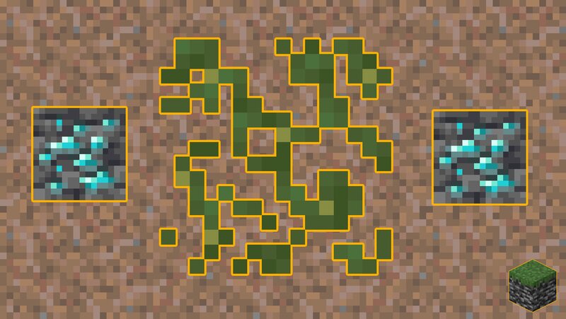 Green Glow Lichen | Bedrock Tweaks Minecraft Texture Pack