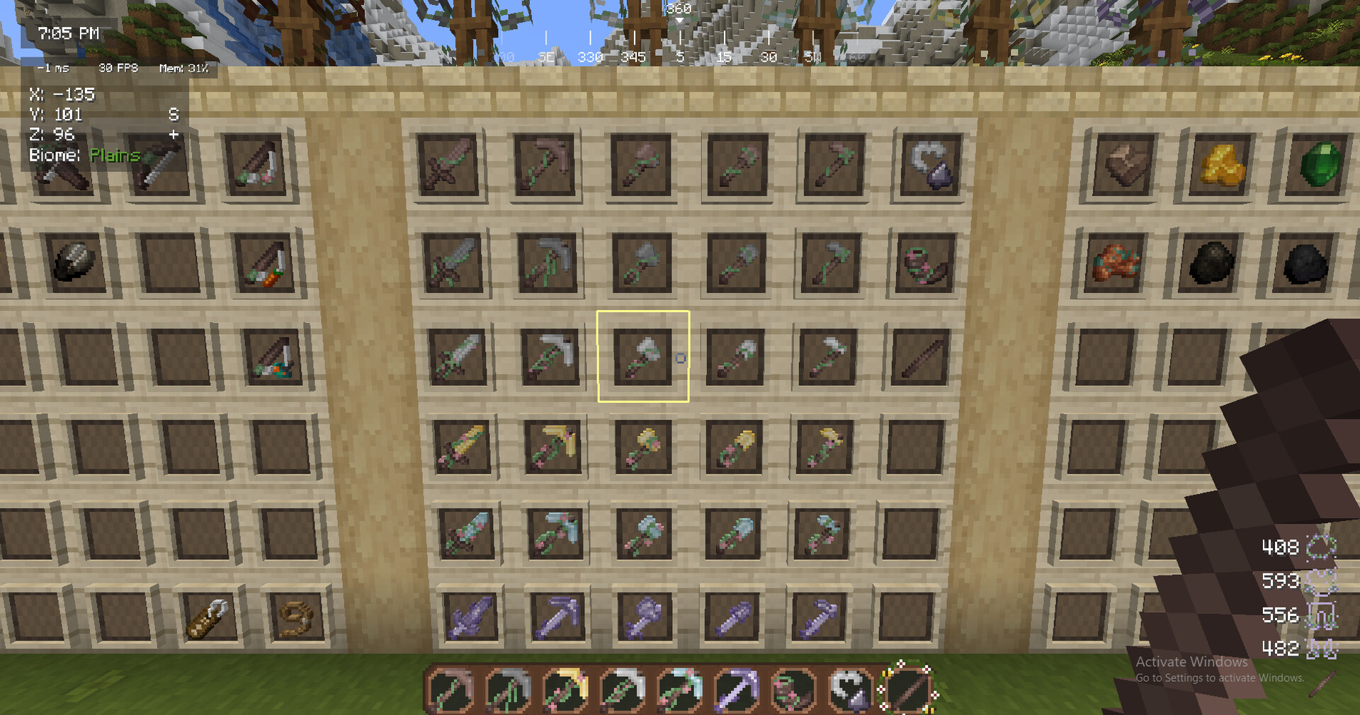 𐐪𐑂 ₒ fhaerie's floral tools Minecraft Texture Pack