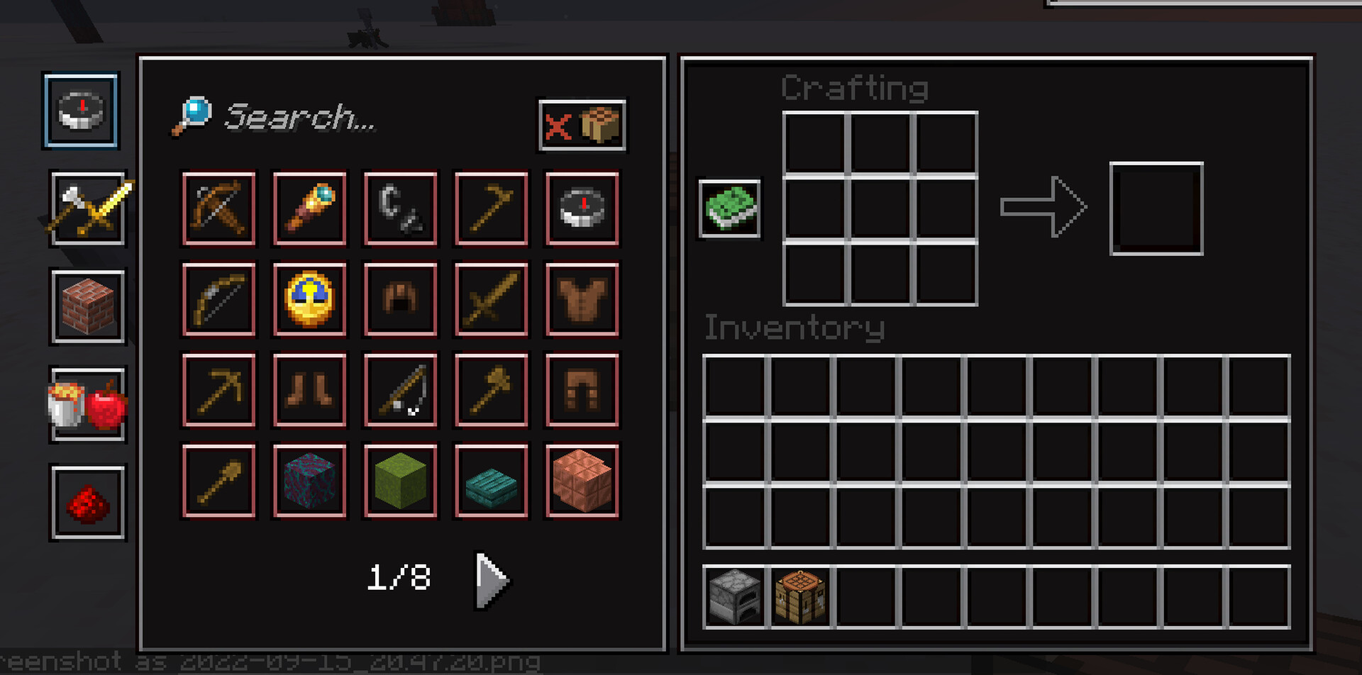 WorldSaladDev's Sleek Dark UI (1.19.1) Minecraft Texture Pack