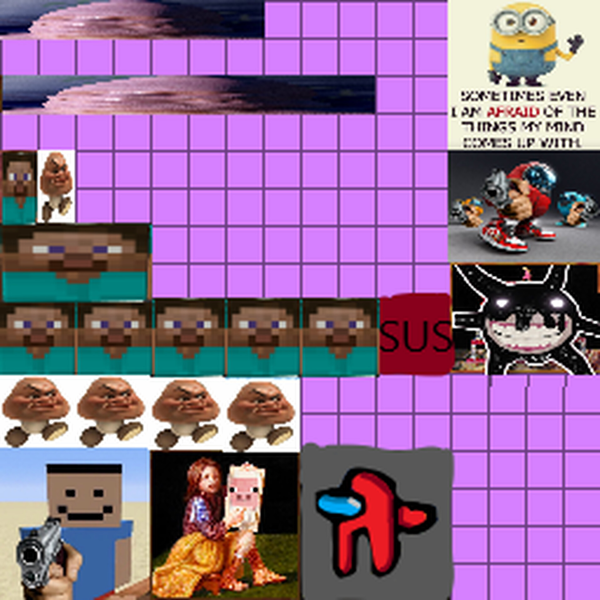 Amongus Minecraft Texture Pack