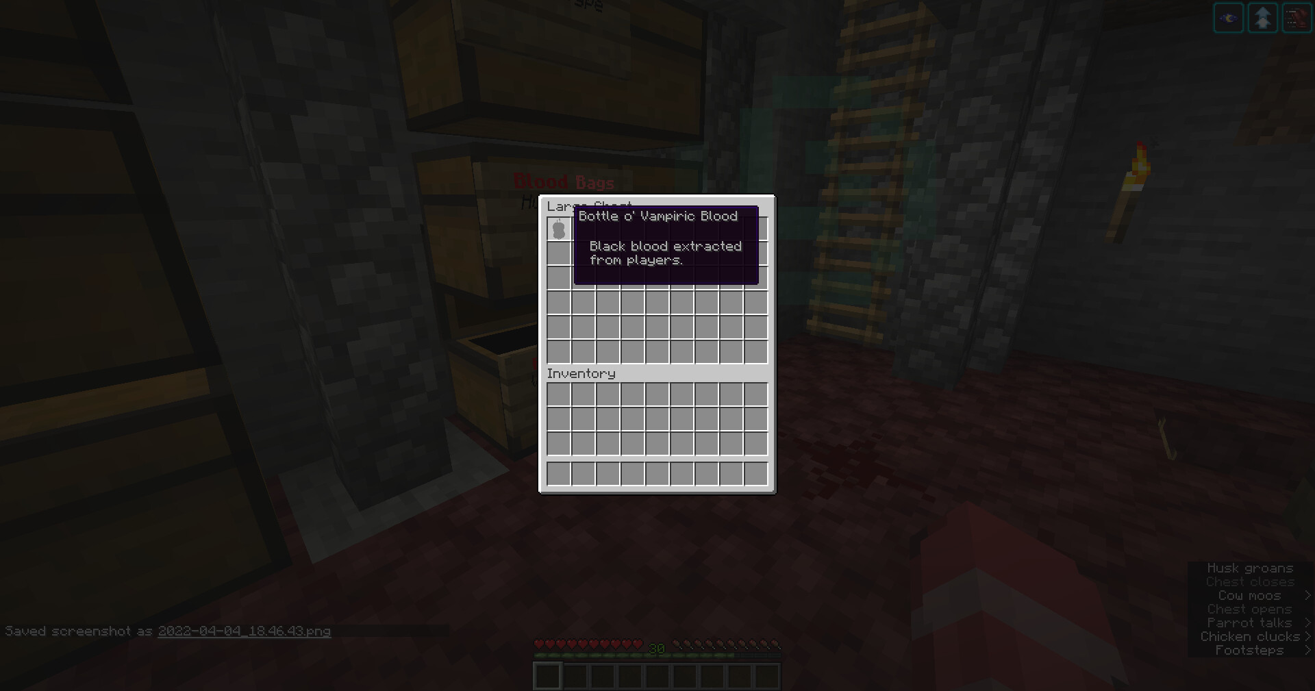 Custom Blood Bags Replace Bottle o' Blood(for Vampire Servers ...