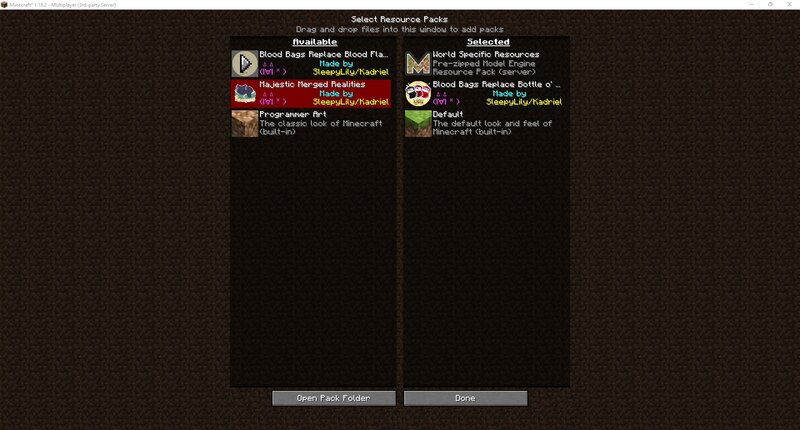 Custom Blood Bags Replace Bottle o' Blood(for Vampire Servers ...