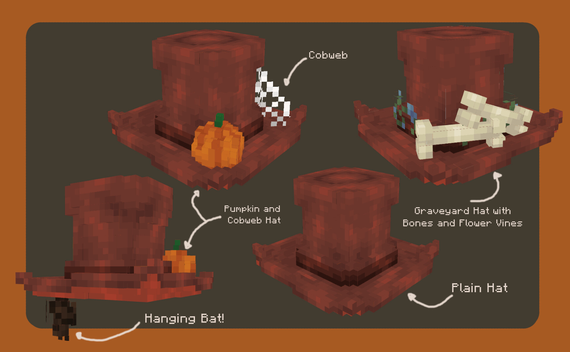 Fancy Top Hats: Halloween Themed (+3 Skins) [Fantasy Niche] Minecraft ...