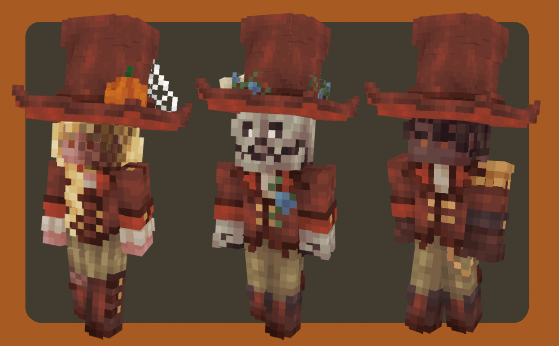Fancy Top Hats: Halloween Themed (+3 Skins) [Fantasy Niche] Minecraft ...