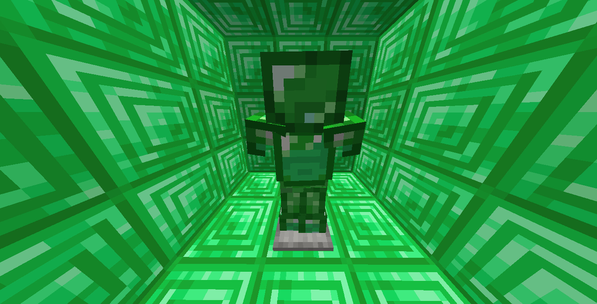 Chain Armor to Emerald Armor Minecraft Texture Pack