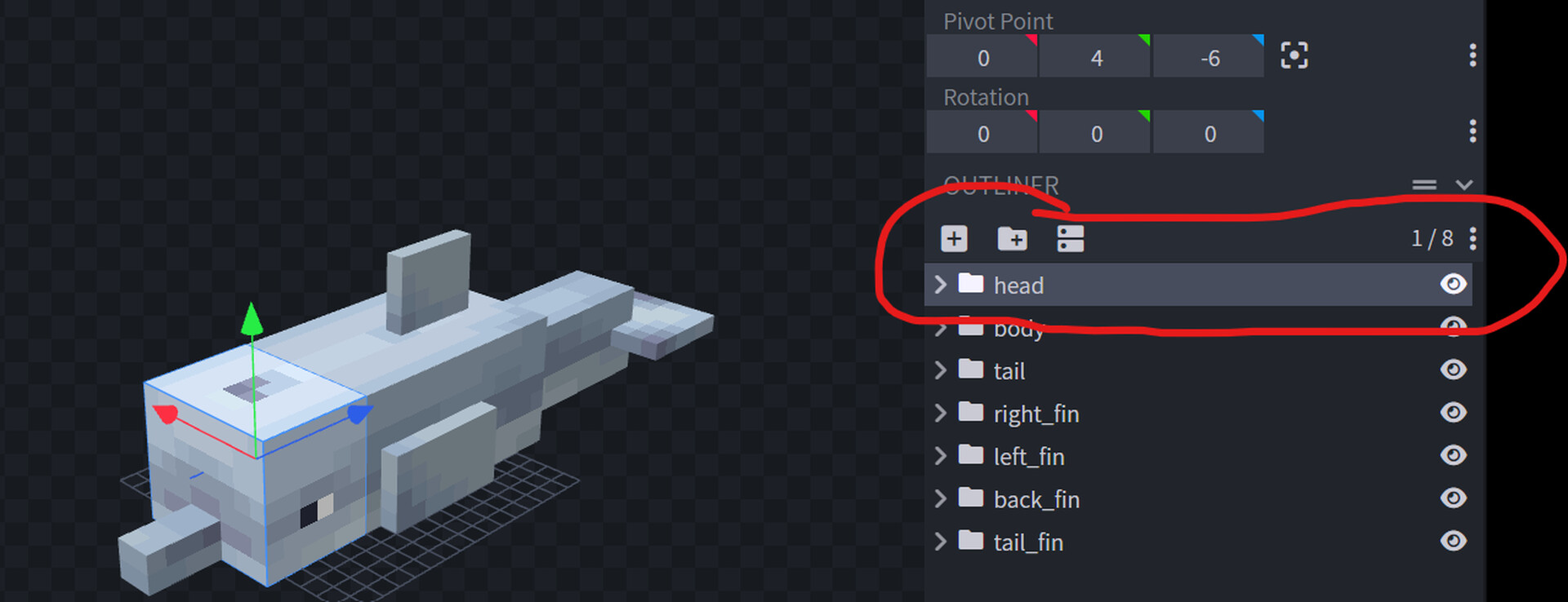 Dolphins with heads Minecraft Texture Pack