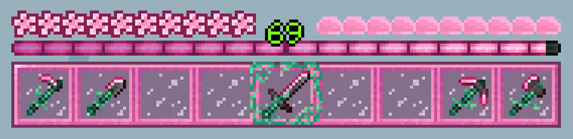 S33R Sakura Hotbar Minecraft Texture Pack