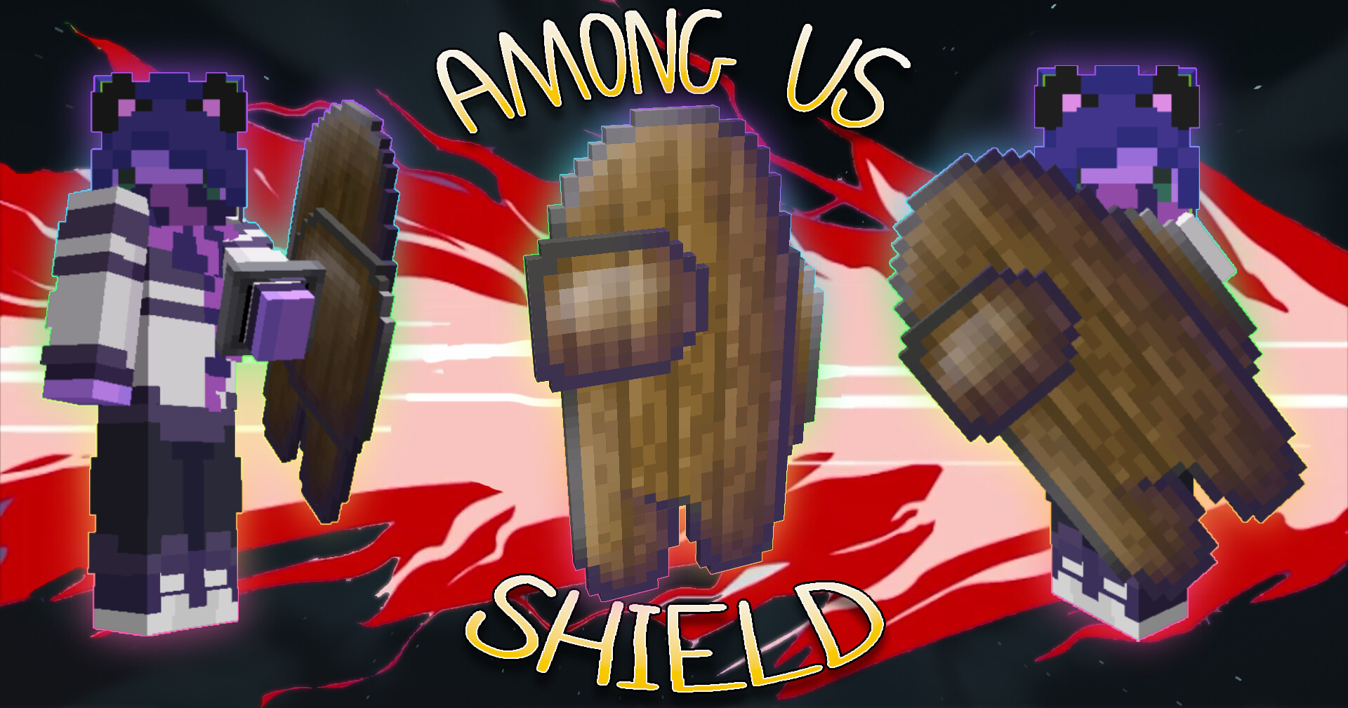 Among Us Shield Minecraft Texture Pack