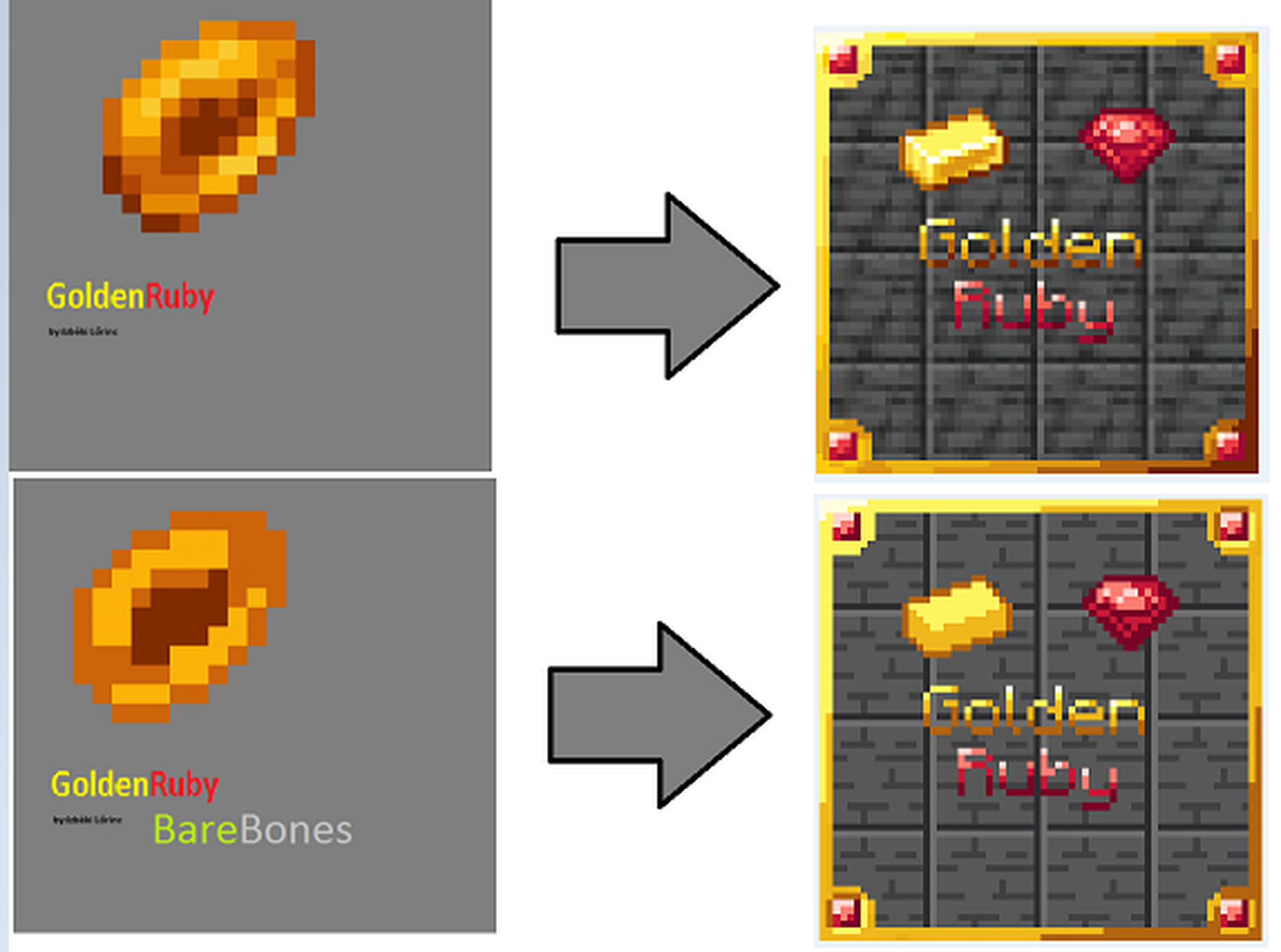 -=GoldenRuby=- Minecraft Texture Pack