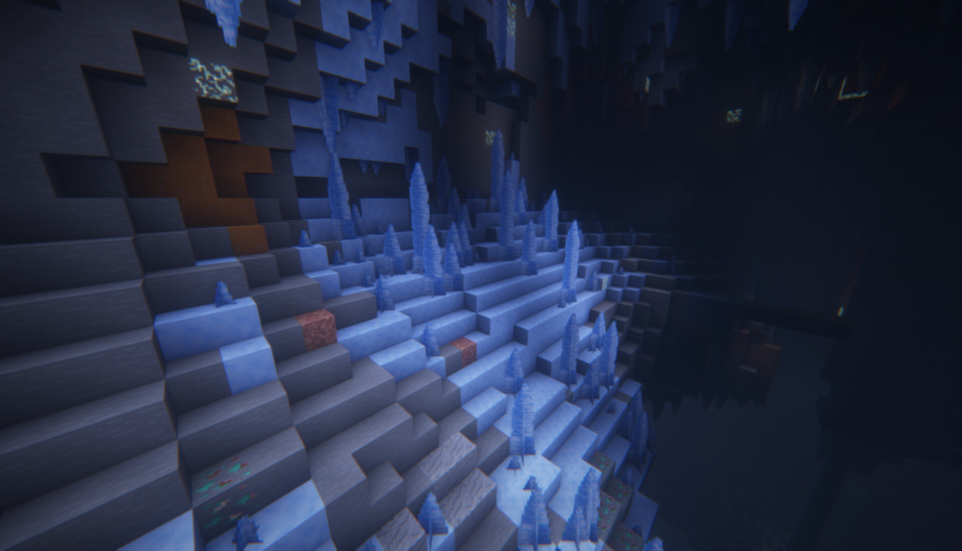 Frosty Cavern Minecraft Texture Pack