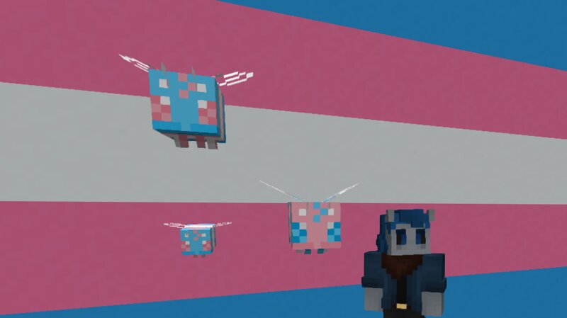 Trans Rights! Bee Texture Pack (Updated to 1.18!) Minecraft Texture Pack