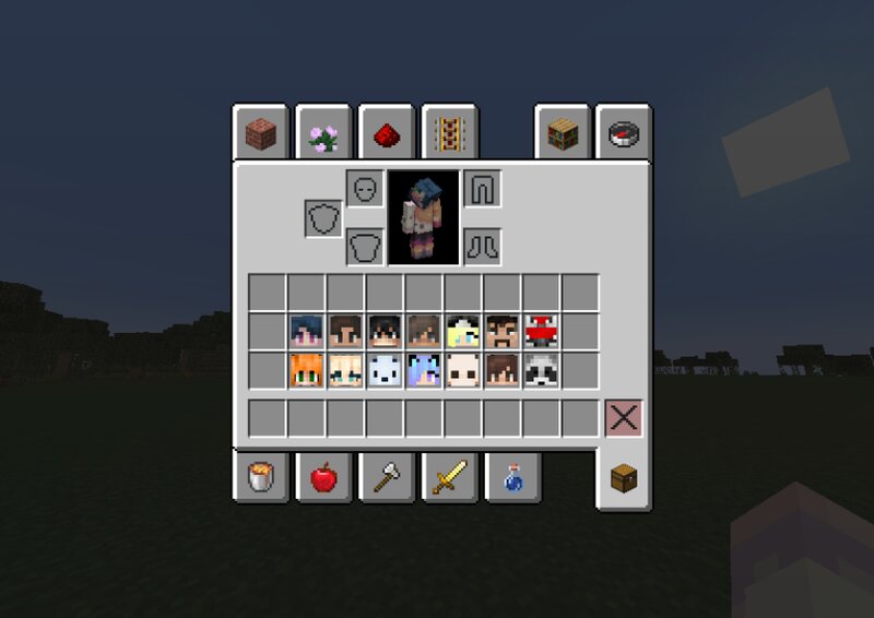 2D Player Heads Minecraft Texture Pack