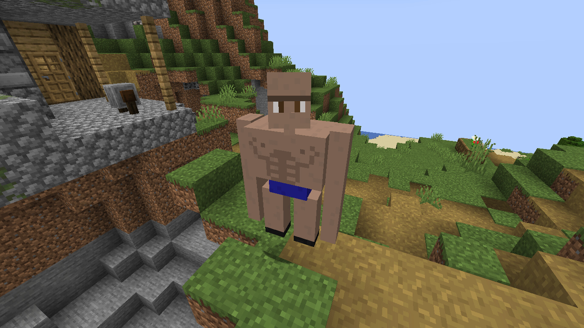 Humanised Iron Golem, Bob! Minecraft Texture Pack
