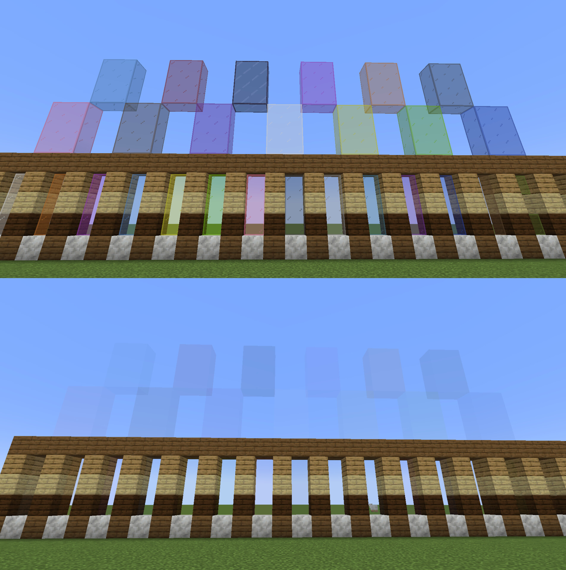 Invisible Glass (Reduced Opacity Colored Glass) - Bird Vision Minecraft ...