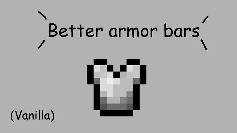 Better armor bars (Vanilla) Minecraft Texture Pack