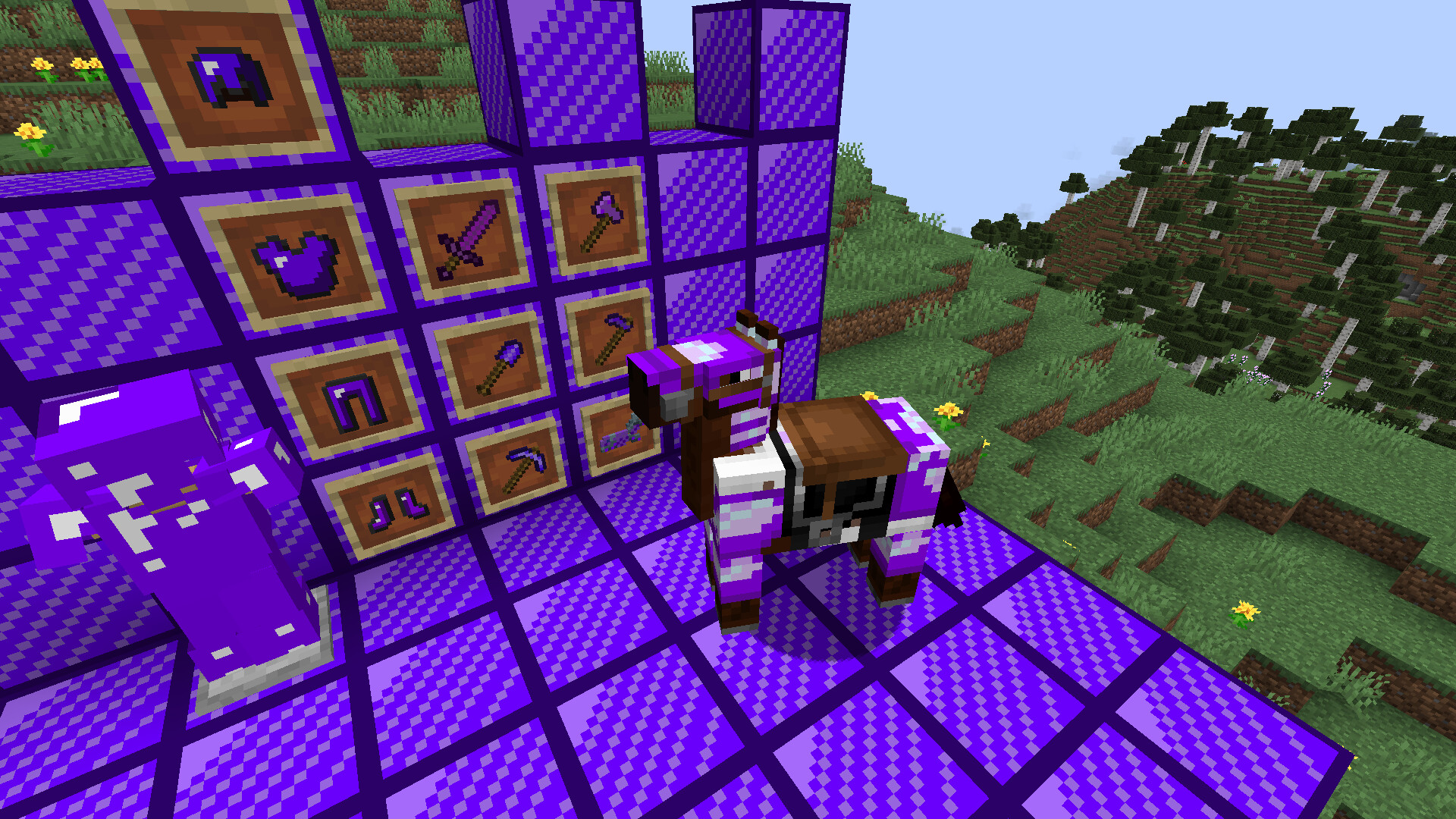 Diamond To Amethyst Minecraft Texture Pack