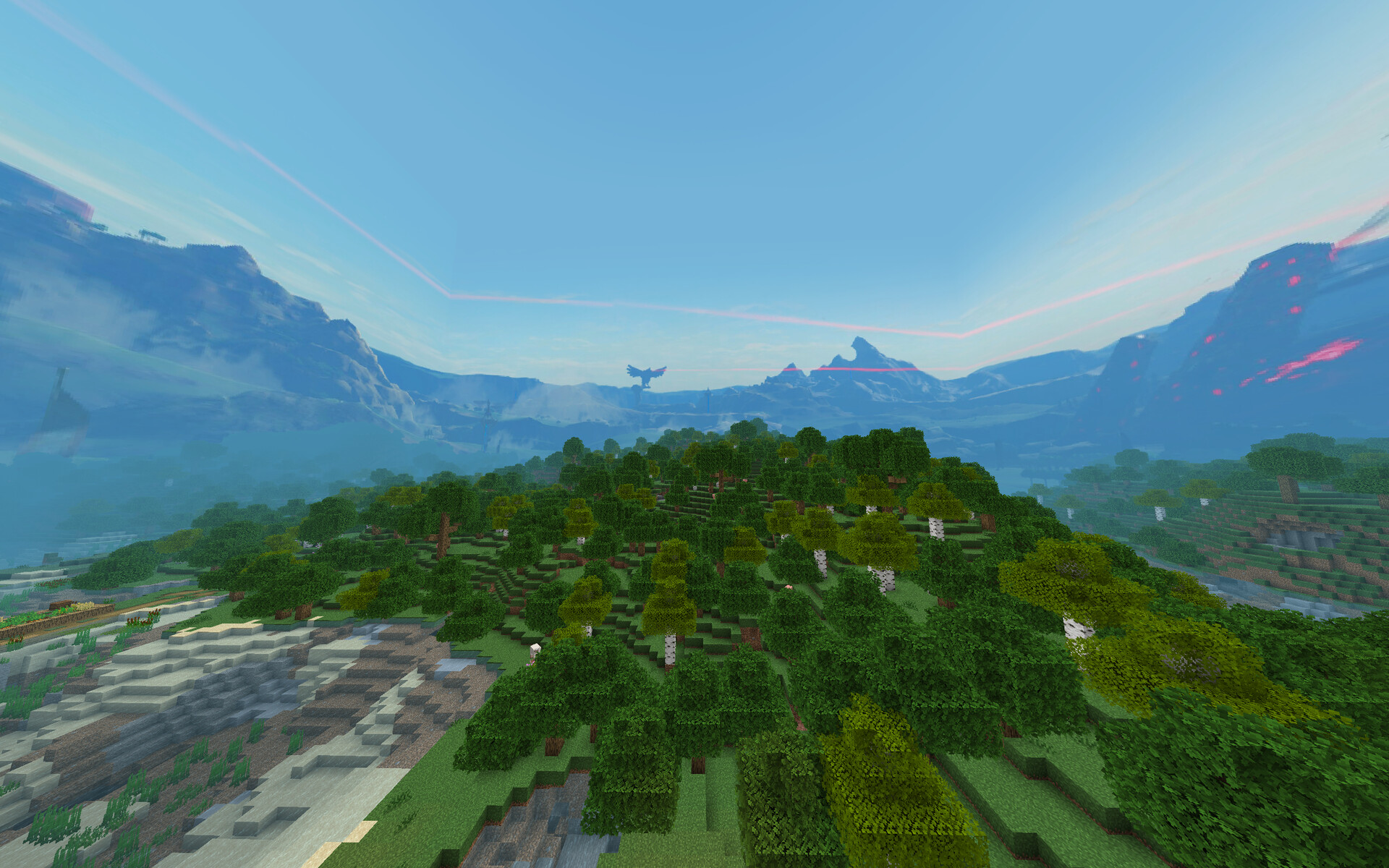 Legend of Zelda: Breath of the Wild Sky / Background Minecraft Texture Pack