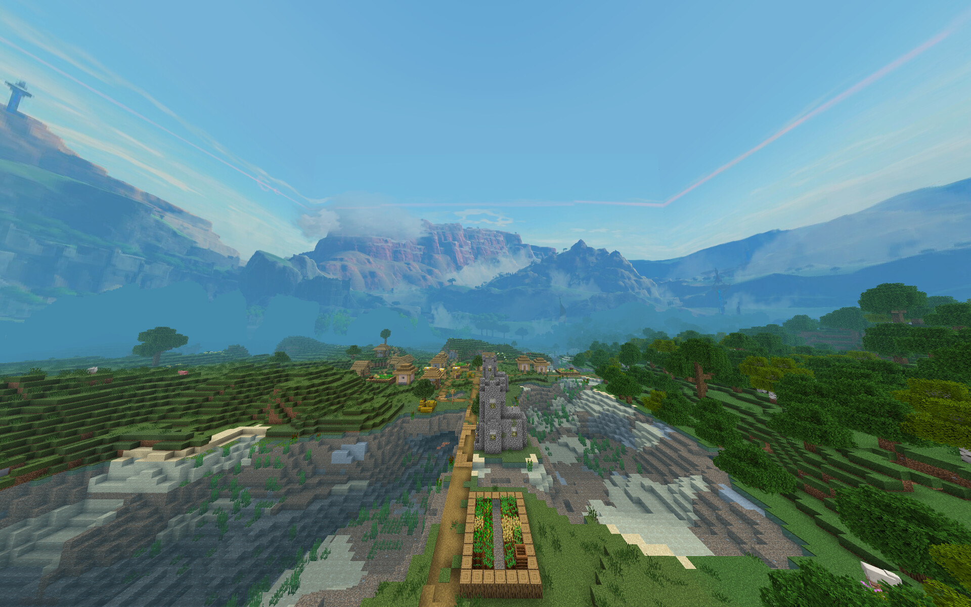 Legend of Zelda: Breath of the Wild Sky / Background Minecraft Texture Pack