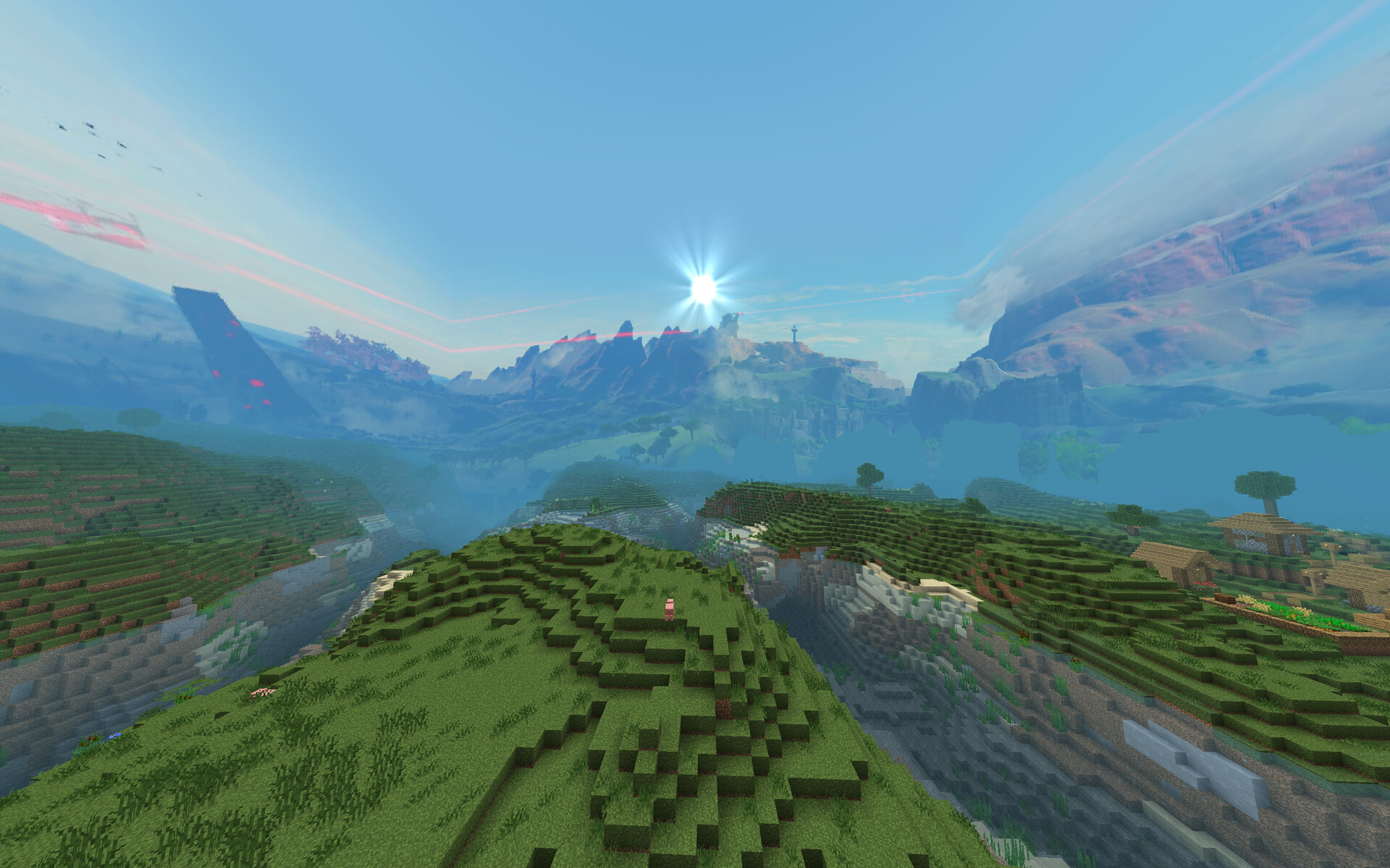 Legend of Zelda: Breath of the Wild Sky / Background Minecraft Texture Pack