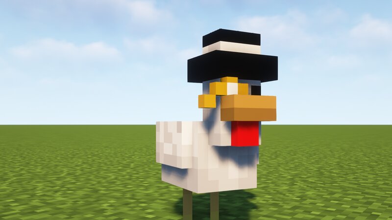 Chicken with a Top Hat Minecraft Texture Pack