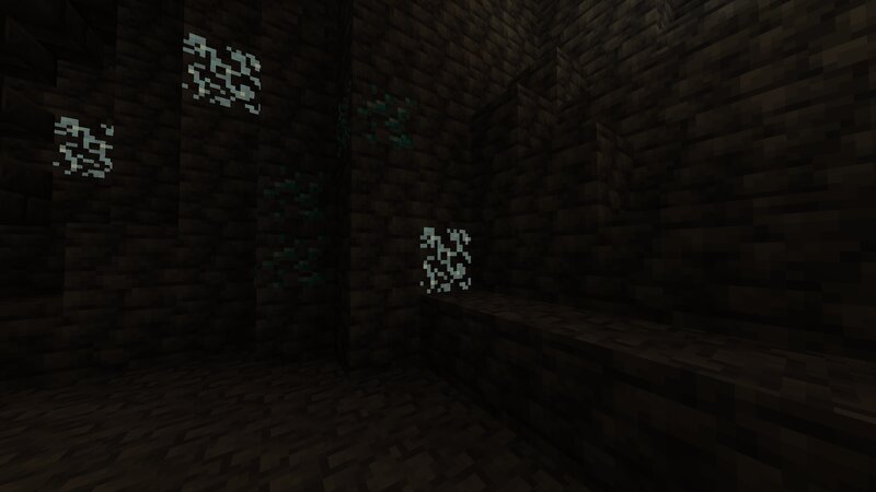 GlowingLichen | Emisive Glow Lichen Minecraft Texture Pack