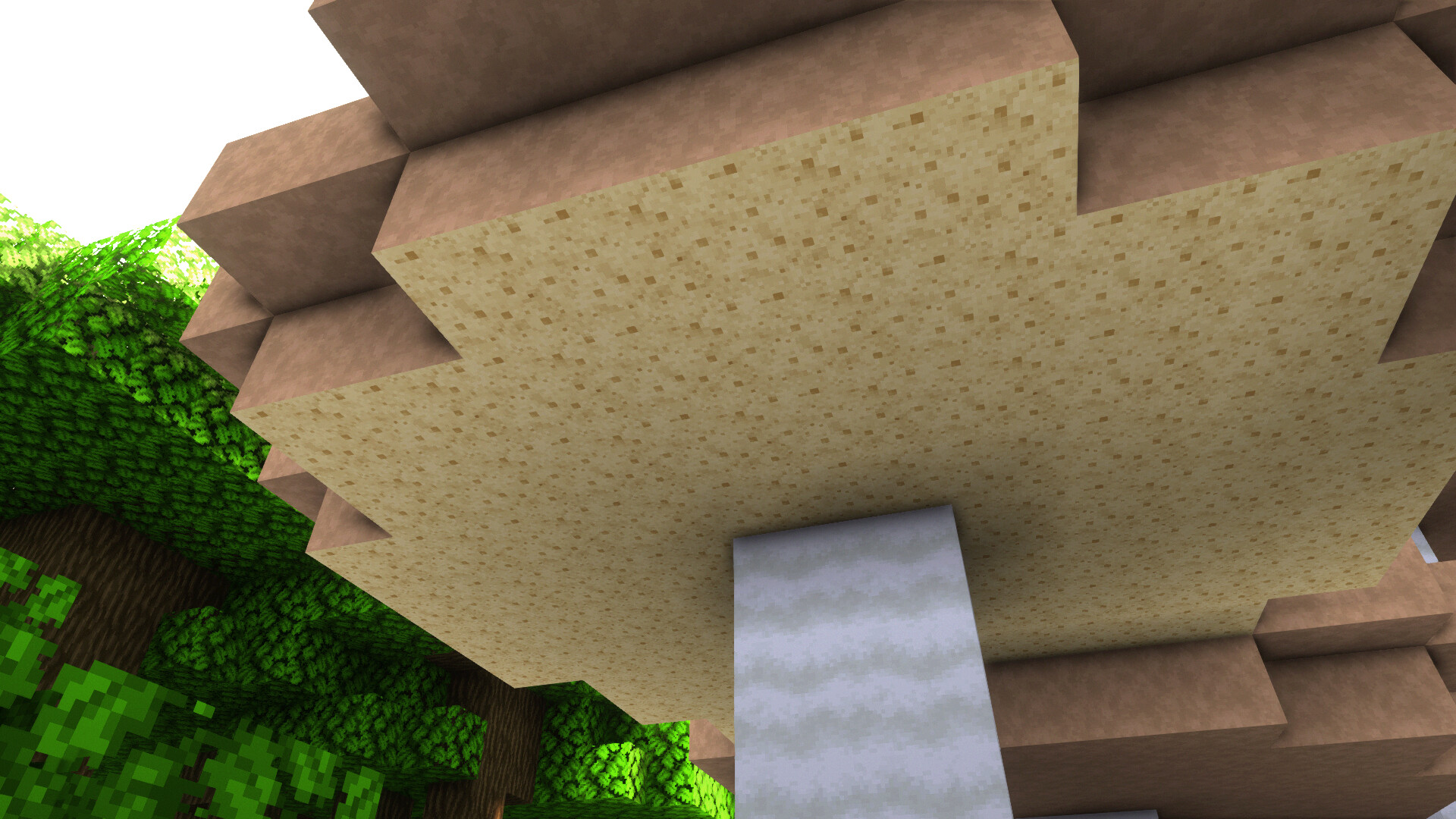 Mushroom blocks + Minecraft Texture Pack