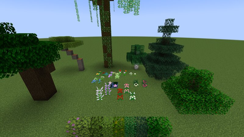 Botanical Aesthetics - Crops and Flora + Bushy Leaves Minecraft Texture ...