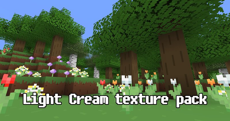 [1.19]Light Cream texture pack 1.20.2/1.20.1/1.20/1.19.2/1.19.1/1.19/1. ...