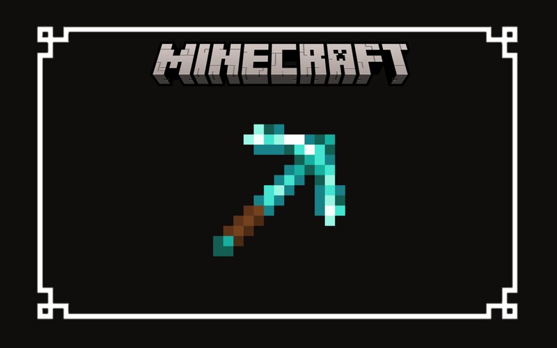 Diamond Pickaxe Wallpaper