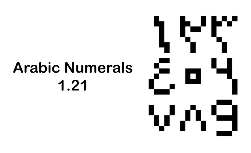 Arabic Numerals 1.21 Minecraft Texture Pack