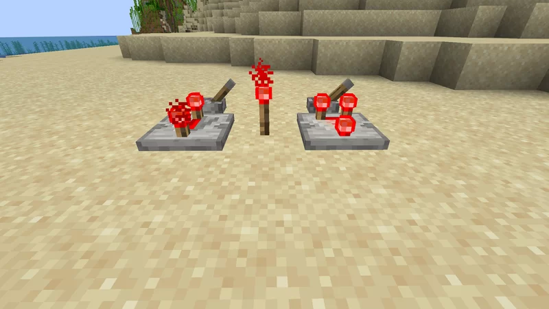 Improved new redstone torches Minecraft Texture Pack