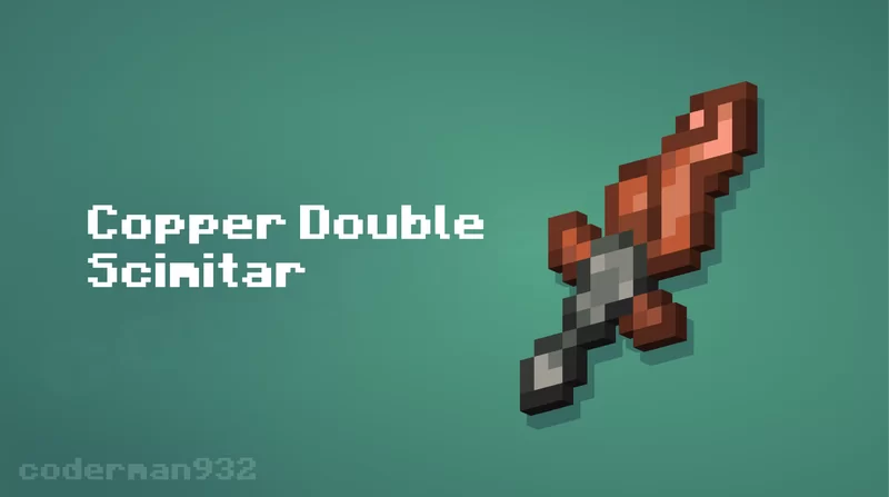 Copper Double Scimitar Minecraft Texture Pack