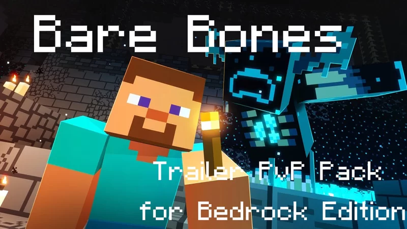 Bare Bones PvP Texture Pack (Bedrock) Minecraft Texture Pack