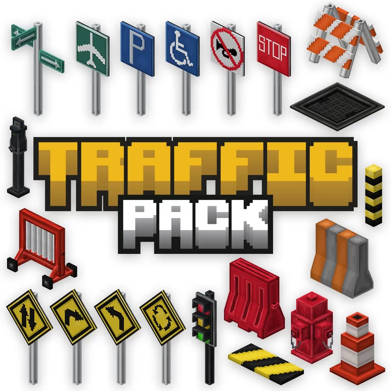 Traffic Decoration Volume 1 Minecraft Texture Pack