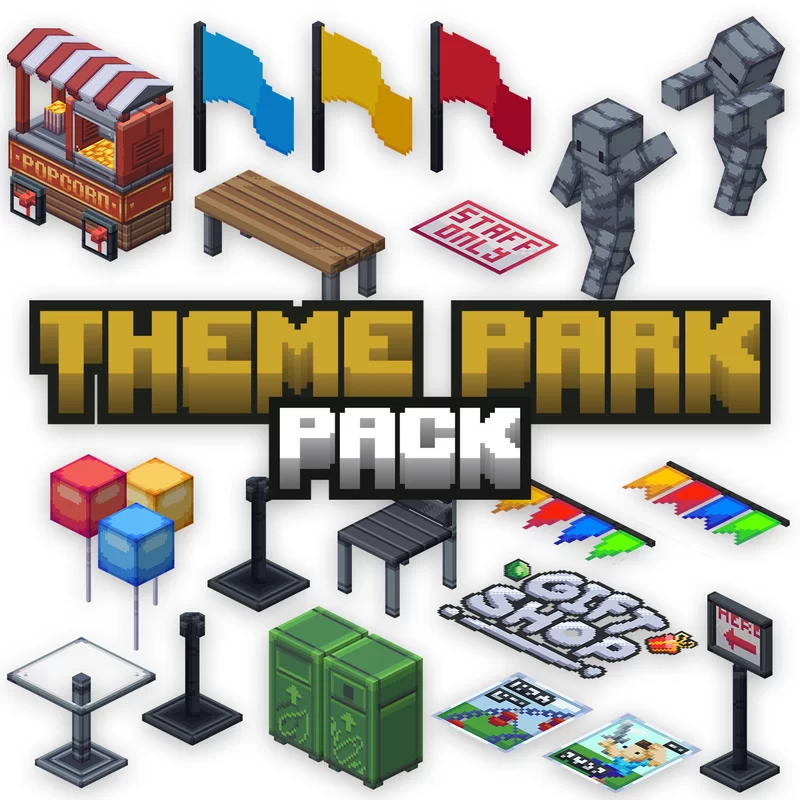 Theme Park Decoration Volume 1 Minecraft Texture Pack