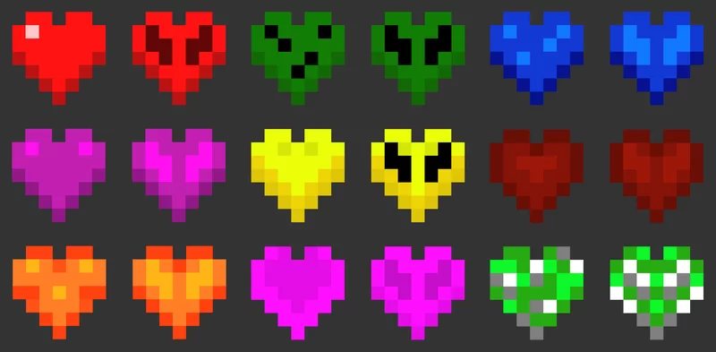 More Heart Icons Minecraft Texture Pack