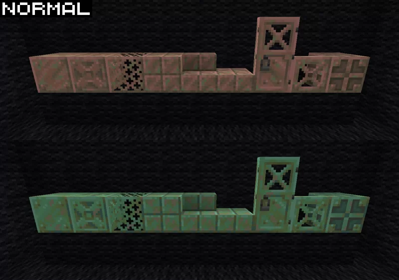 Uniform Waxed Copper Minecraft Texture Pack