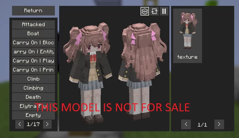 (YSM mod) Nigoriri - Tachibana Mikari Minecraft Texture Pack