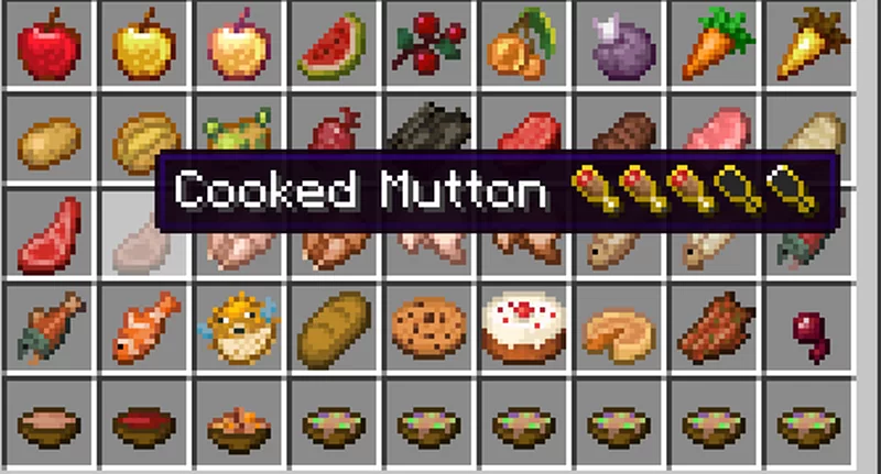 AppleSkin Vanilla! (Food Information without Mods) Minecraft Texture Pack