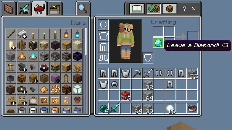 Cerva's transparent PvP GUI Minecraft Texture Pack