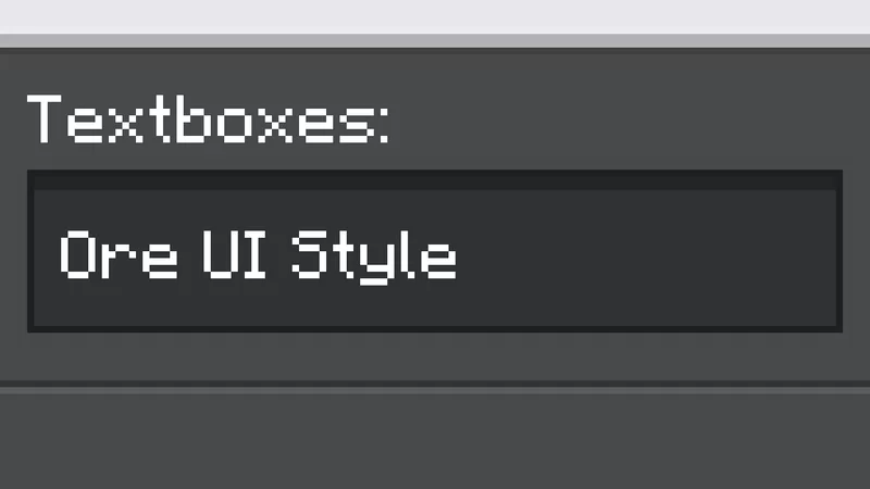 Ore-ish Textbox [Proof of Concept] Minecraft Texture Pack