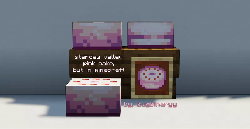 stardew valley 🌱 pink cake Minecraft Texture Pack
