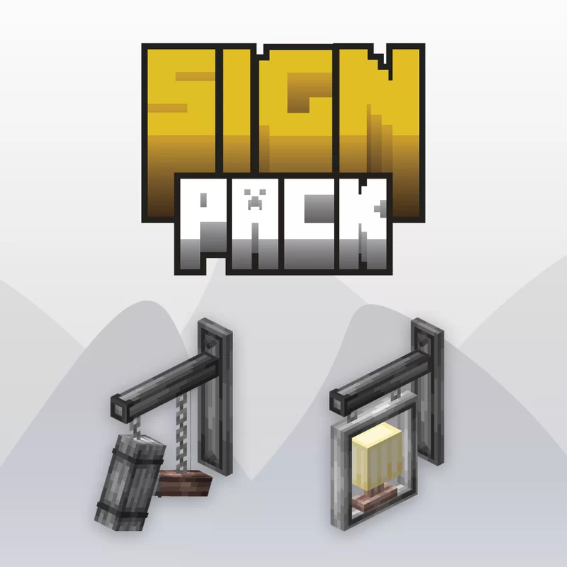 Sign Decoration Volume 1 Minecraft Texture Pack